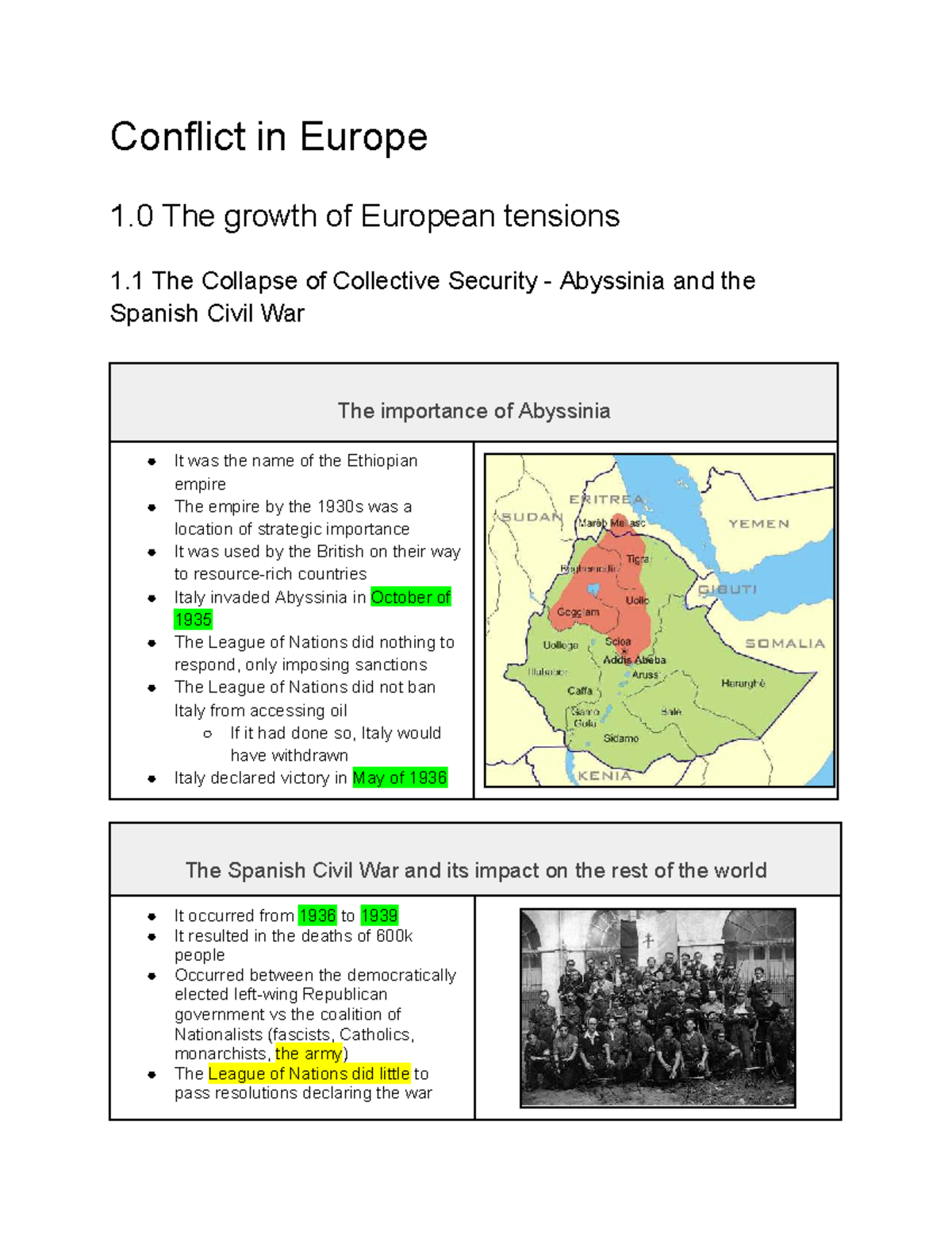 Peace and Conflict - Conflict in Europe (1935–45) Analysis and Overview ...