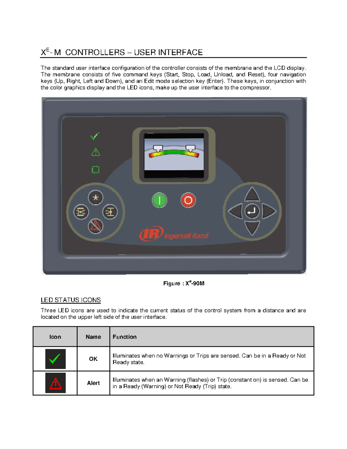327597335 Xe 90M Series R User Interface Manual and Controller Overview - Studocu