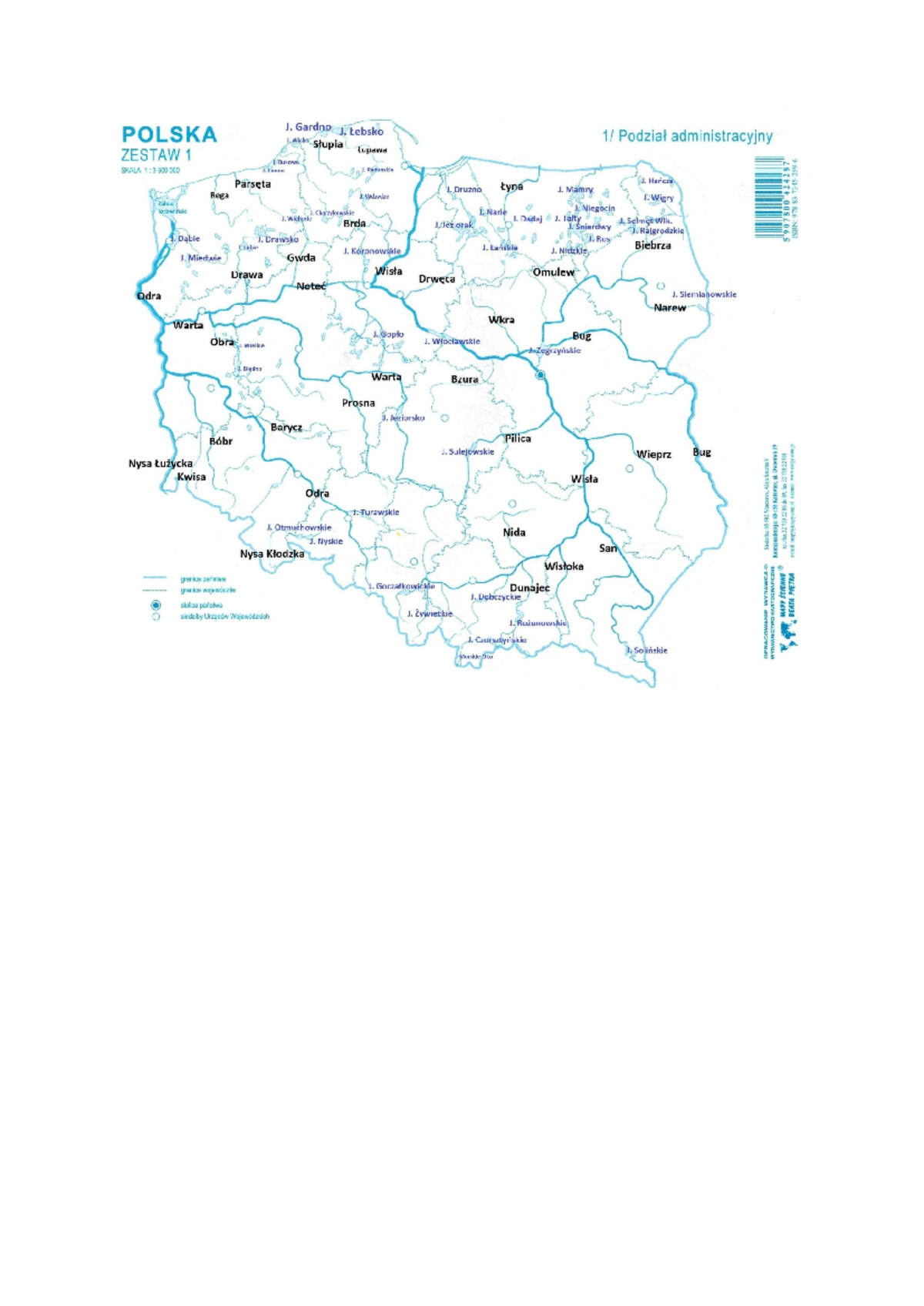 Geografia Mapa Kontynentalna Rzek i Jezior - Zestaw 1 - Studocu