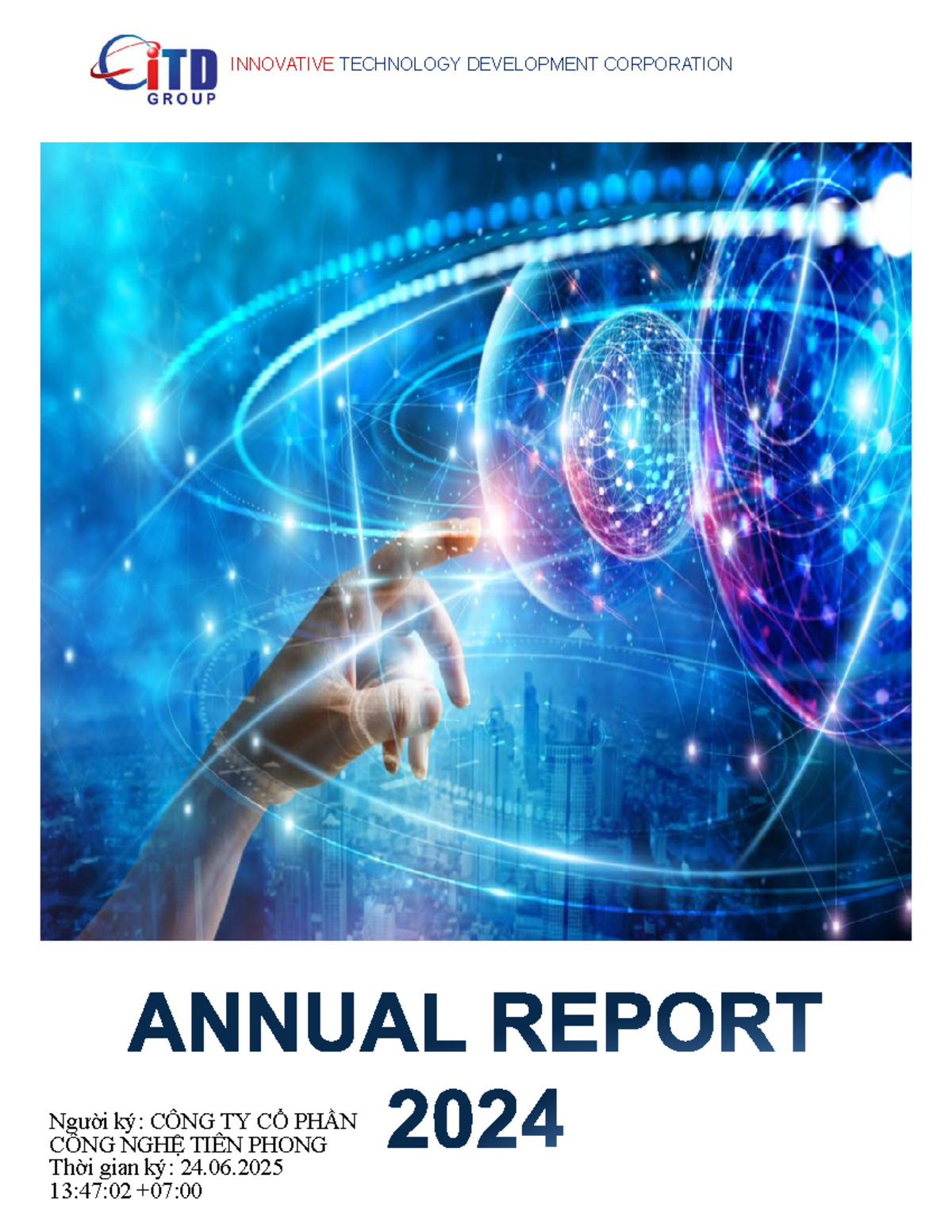 ITD Annual Report 2024: Business Performance & Financial Overview - Studocu
