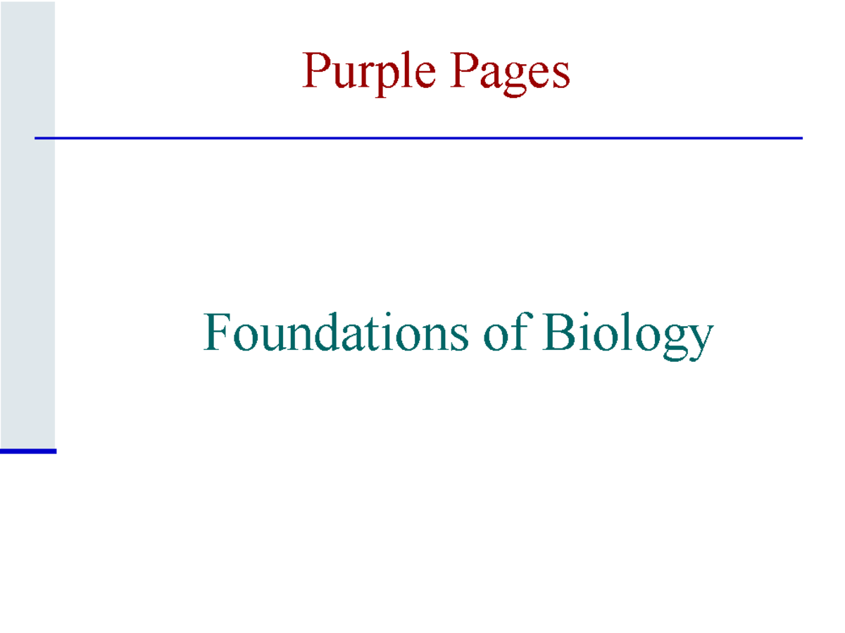 BIO101: Foundations of Biology - Understanding Cell Biology and ...