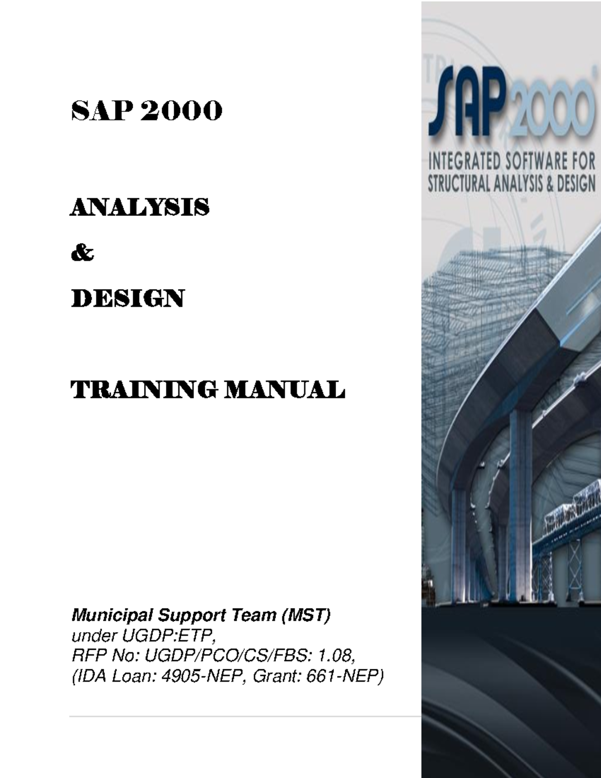 410281270 SAP2000 Training Manual for Analysis & Design Sessions - Studocu