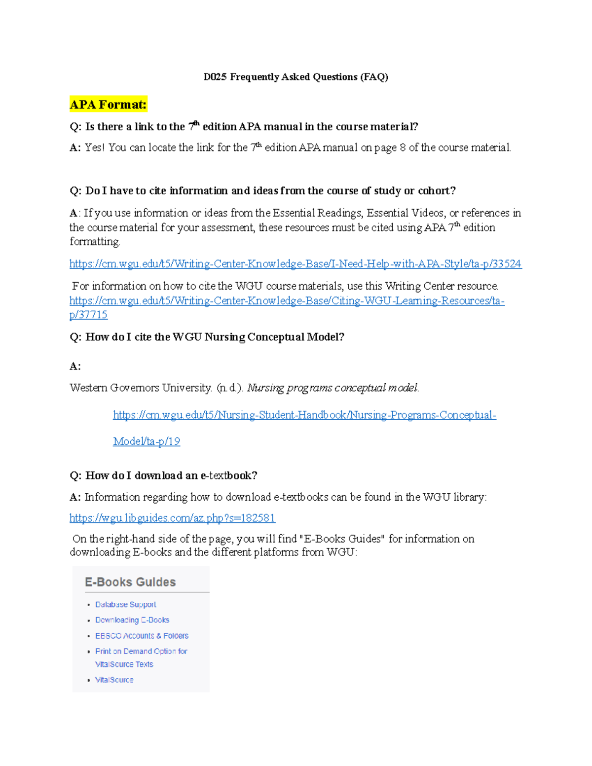 D025 V3 FAQ updated 1 - D025 Frequently Asked Questions (FAQ) APA ...