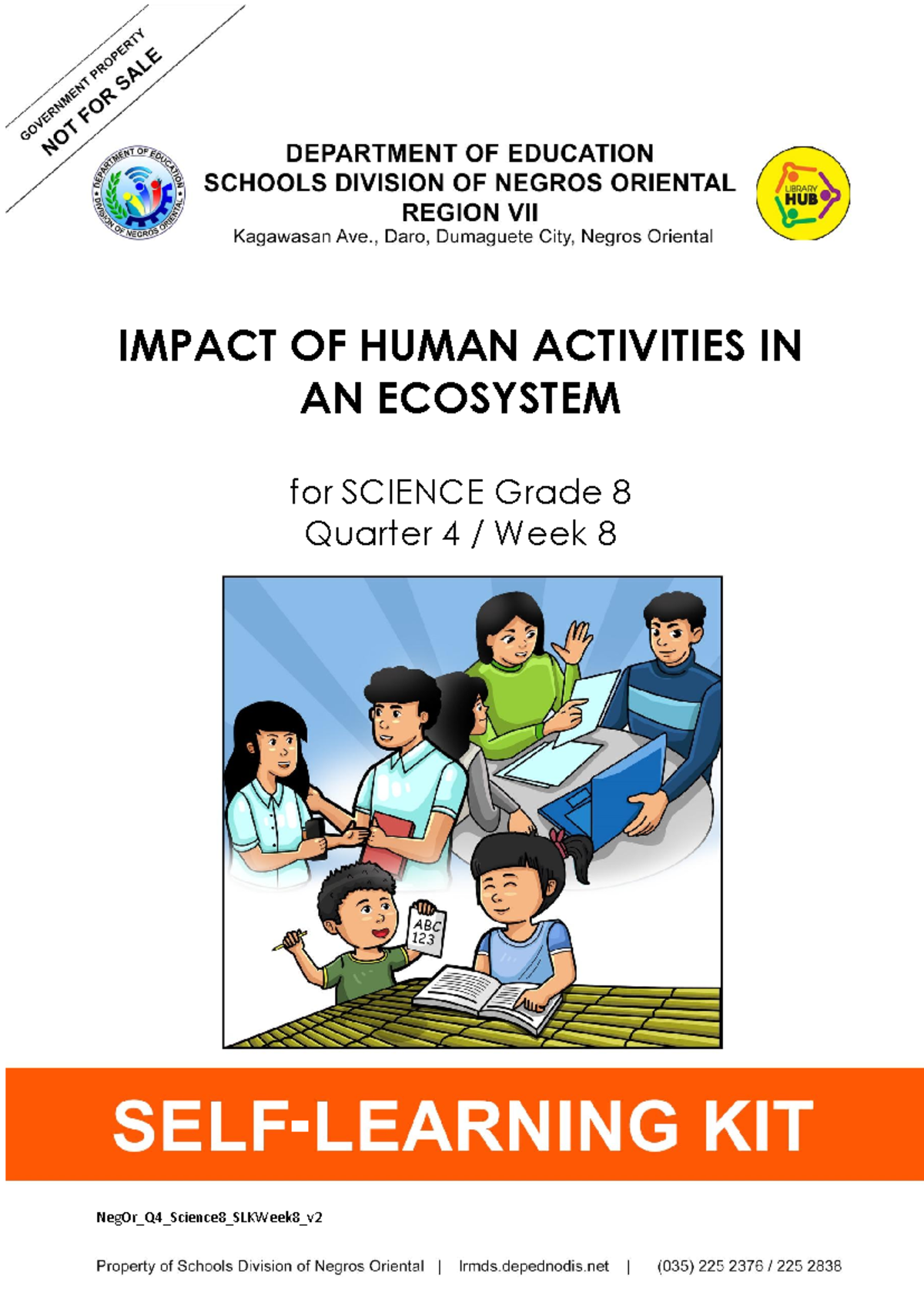 Science 8 Q4 WEEK 8 - IMPACT OF HUMAN ACTIVITIES IN AN ECOSYSTEM for ...