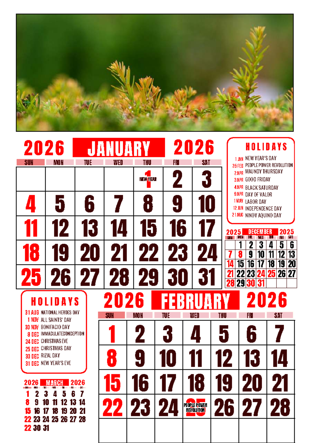2026 Holiday Calendar Overview - Studocu