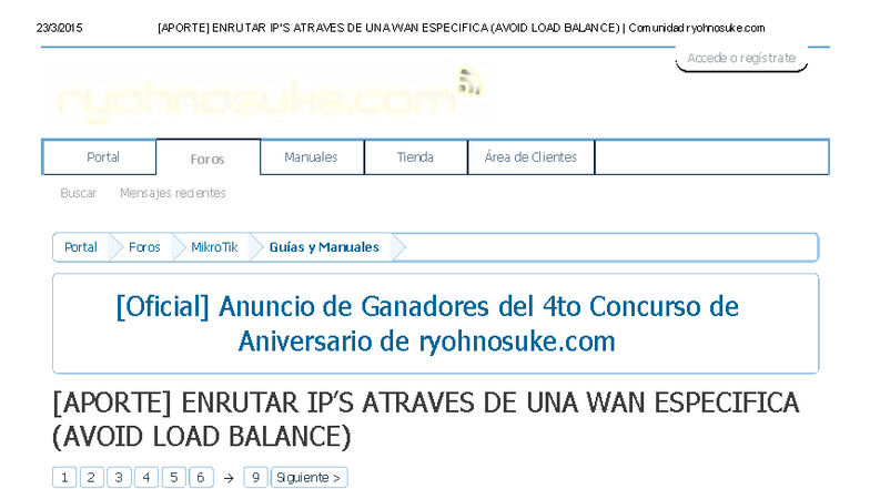 [Guía] Enrutar IP's a Través de una WAN Específica (Evitar Balanceo ...