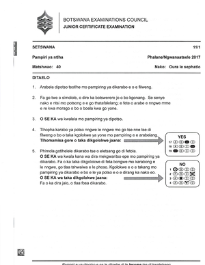 [Solved] botswana form 3 social studies past exam papers - Junior ...