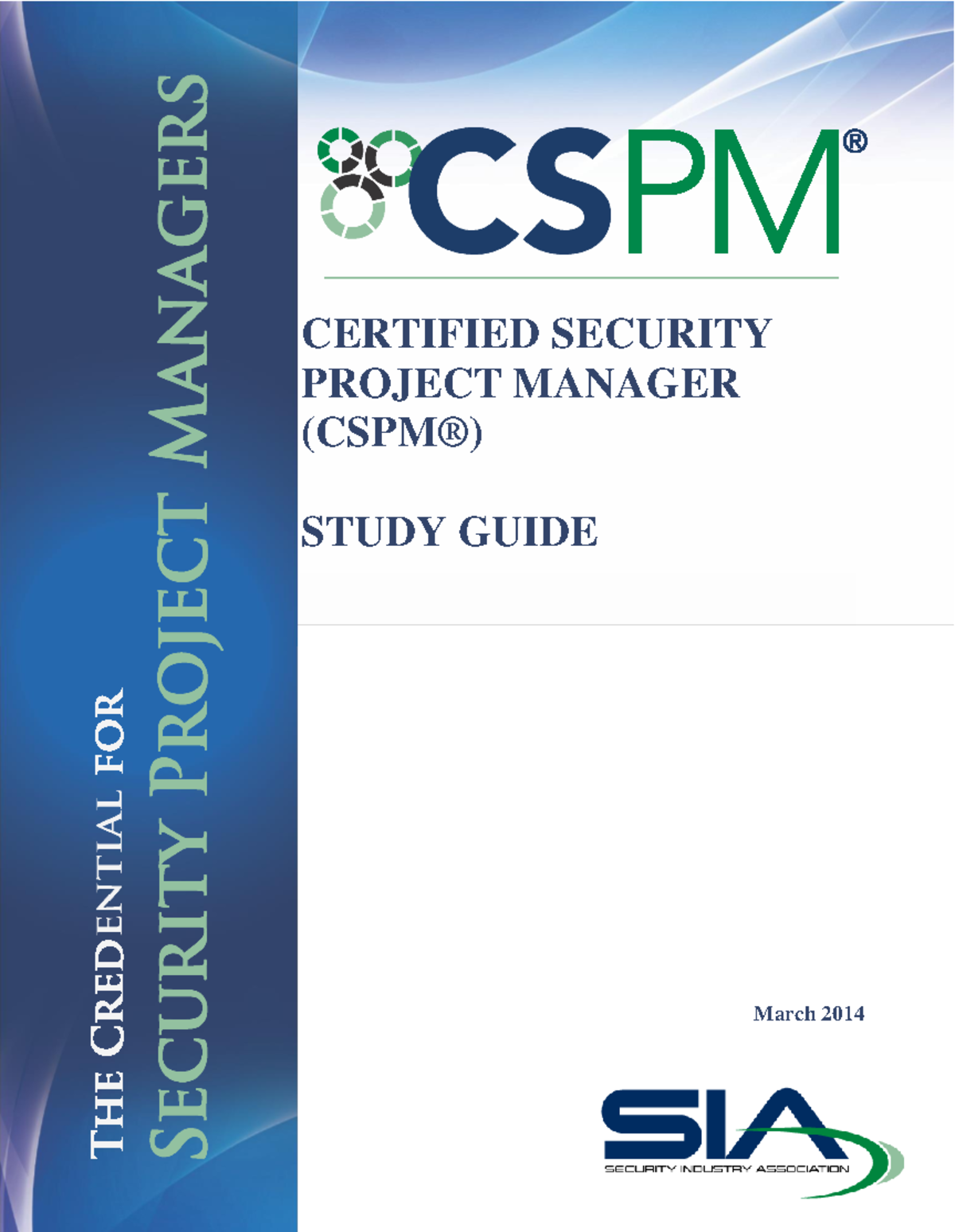 CSPM® Study Guide for Certified Security Project Managers - Studocu