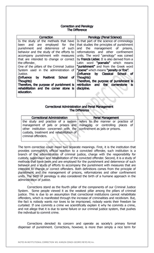 NON- Institutional Correction - Corrections as the fourth pillar of ...