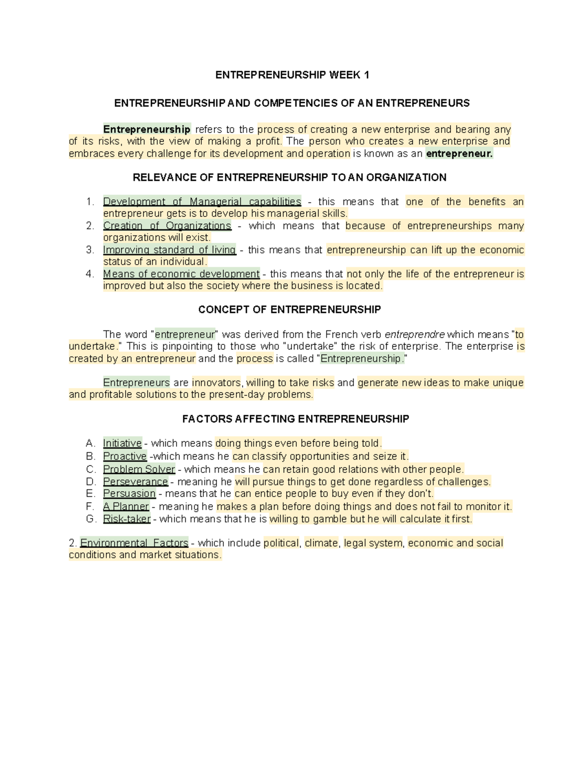 Entrepreneurship and Essential Competencies | Grade 12 ABM ...