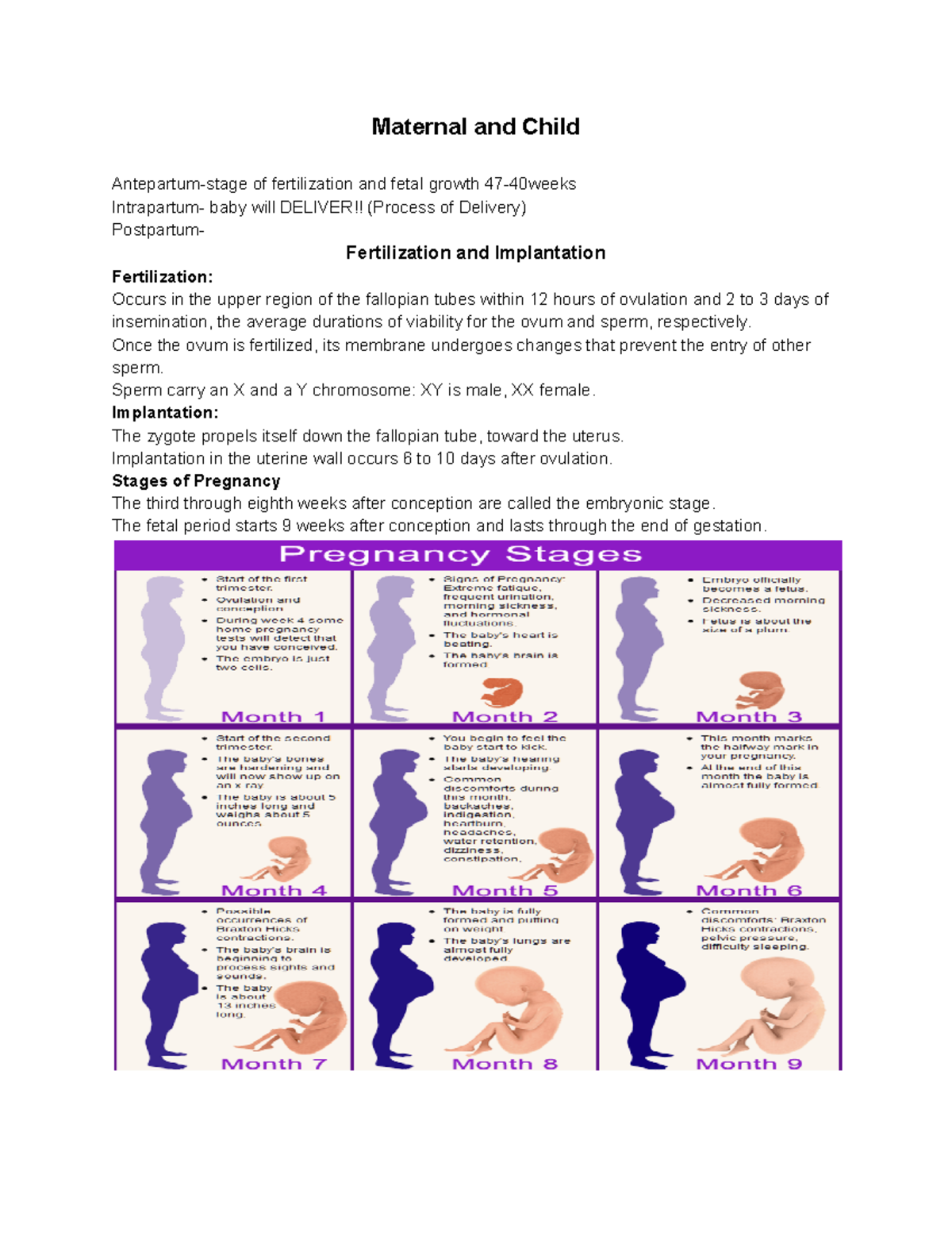 Maternal & Child - OB/Peds HESI NCLEX Study Notes for Term 4 - Studocu