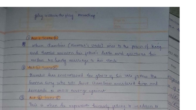 Solliloquies of Hamlet: Analysis of Key Scenes and Themes - Studocu