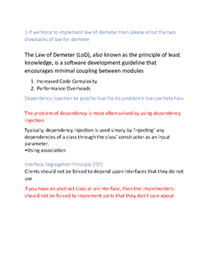 CS603 Software Architecture and Design Handouts - Comprehensive Overview - Studocu