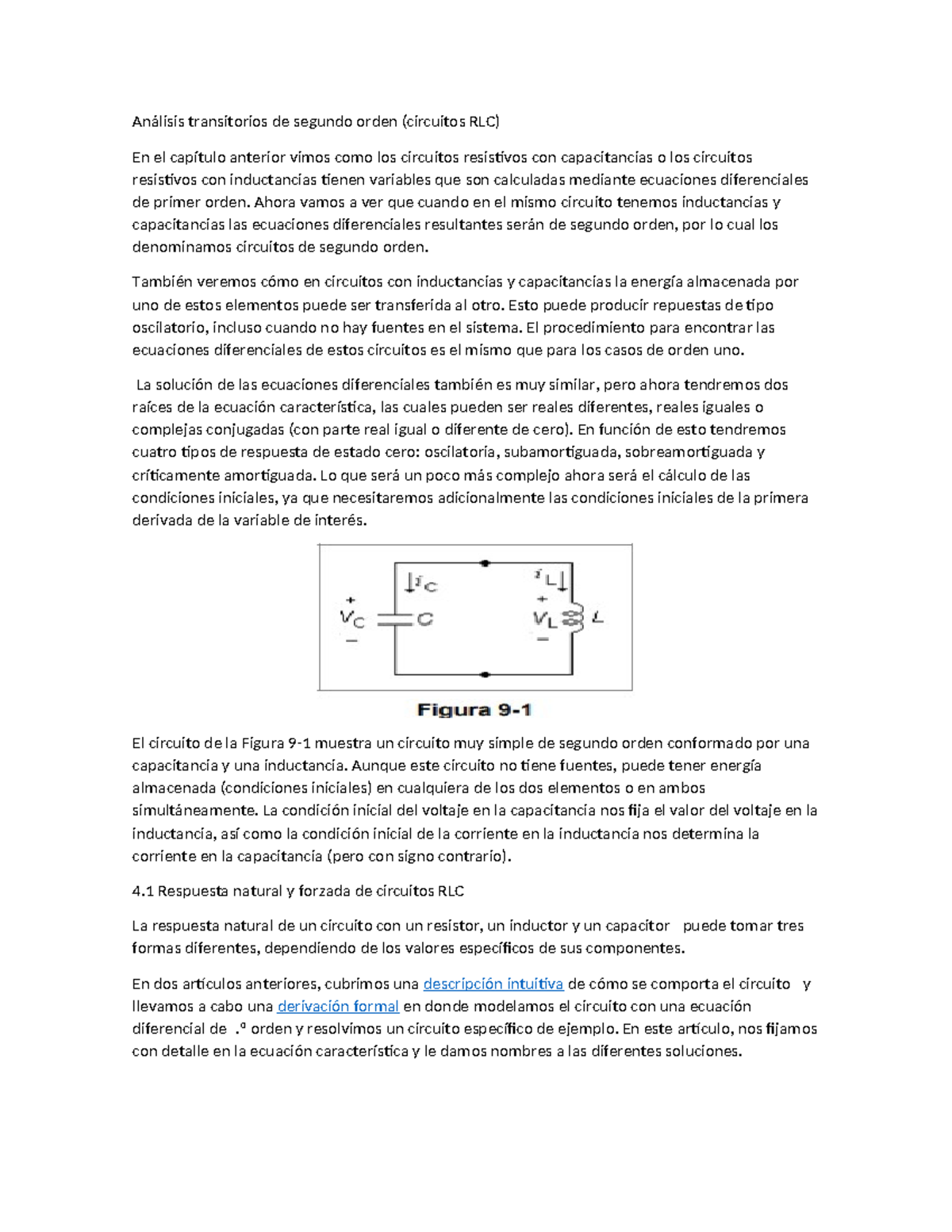 Análisis de Circuitos RLC: Transitorios de Segundo Orden - Studocu