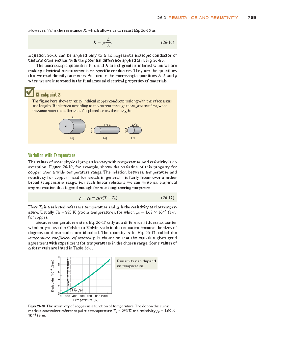 Fundamentals of Physics - Chapter 26: Current and Resistance - Studocu