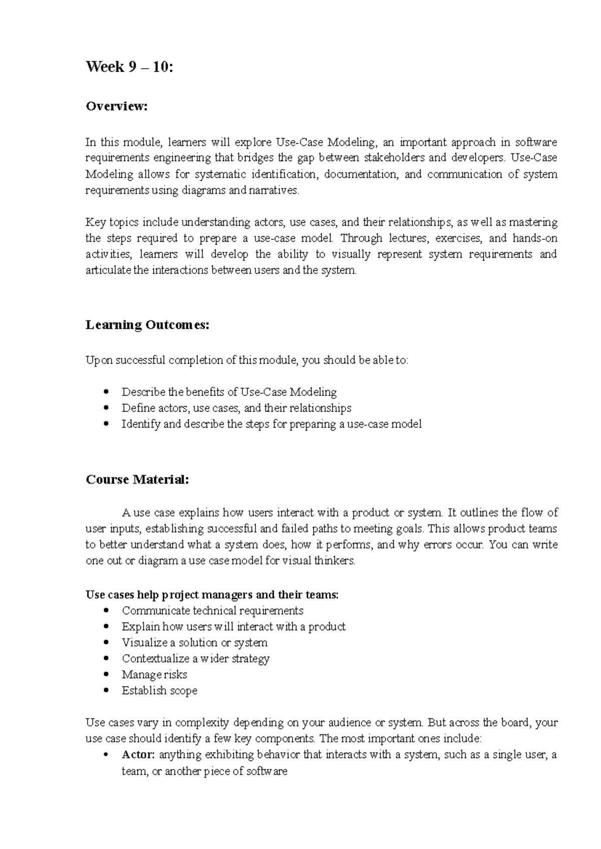 Week 9-10 IM - Instructional Material - Week 9 – 10: Overview: In this ...