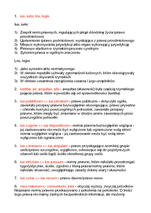 Łacina tłumaczenie i opis paremi - Iuris praecepta sunt haec: honeste ...