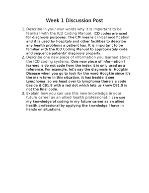 [Solved] Explain why it is important to use both the Alphabetic Index and - Diagnostic Coding ...
