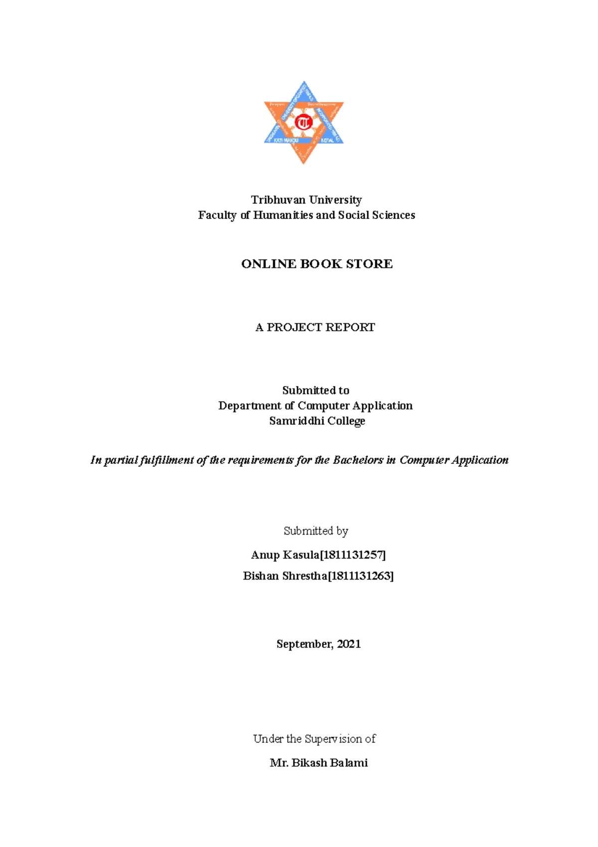 B.Sc.CSIT 8th Semester Advanced Database Lab Report by Ankit Pangeni ...