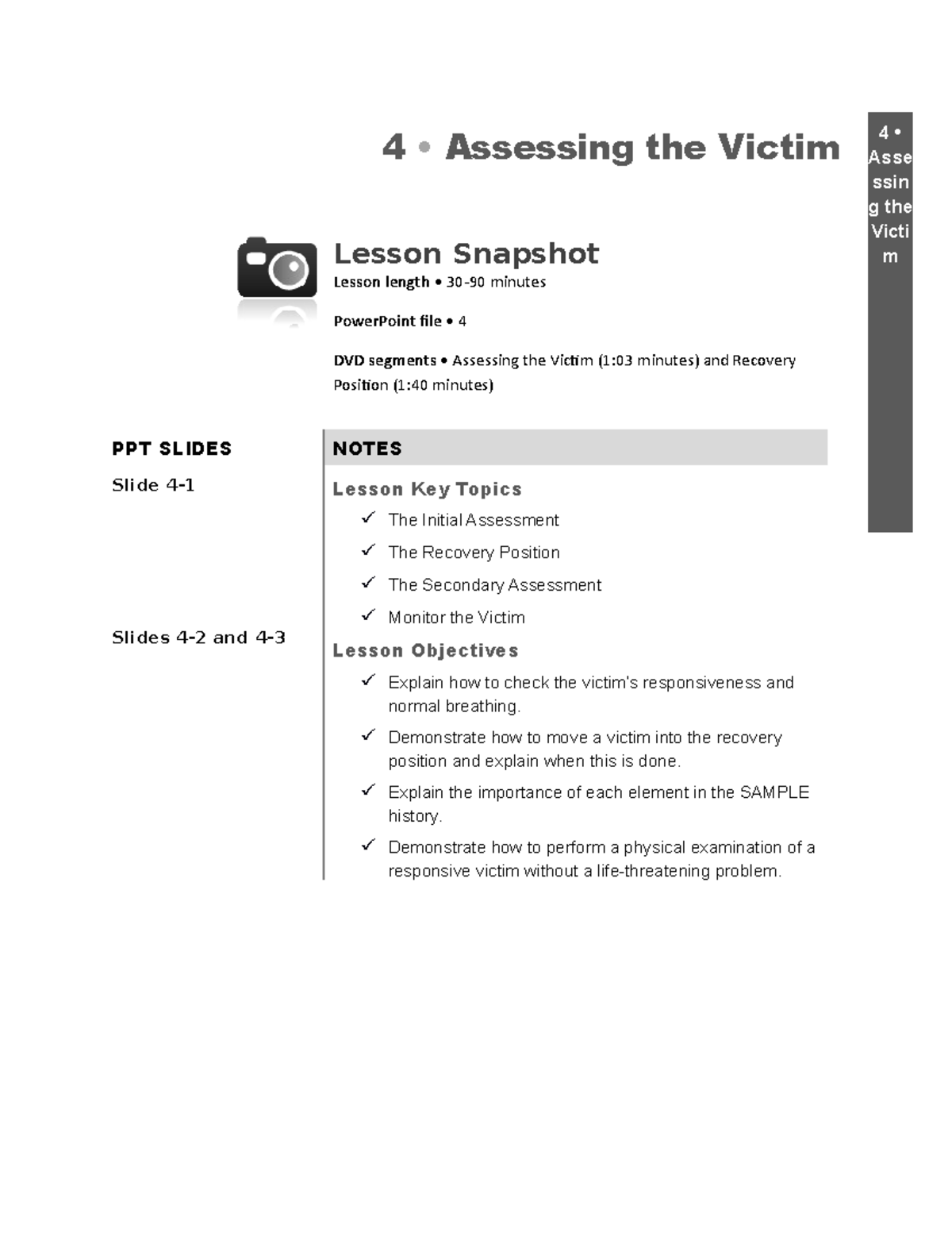 Chapter 4: Assessing the Victim - Key Concepts and Techniques - Studocu
