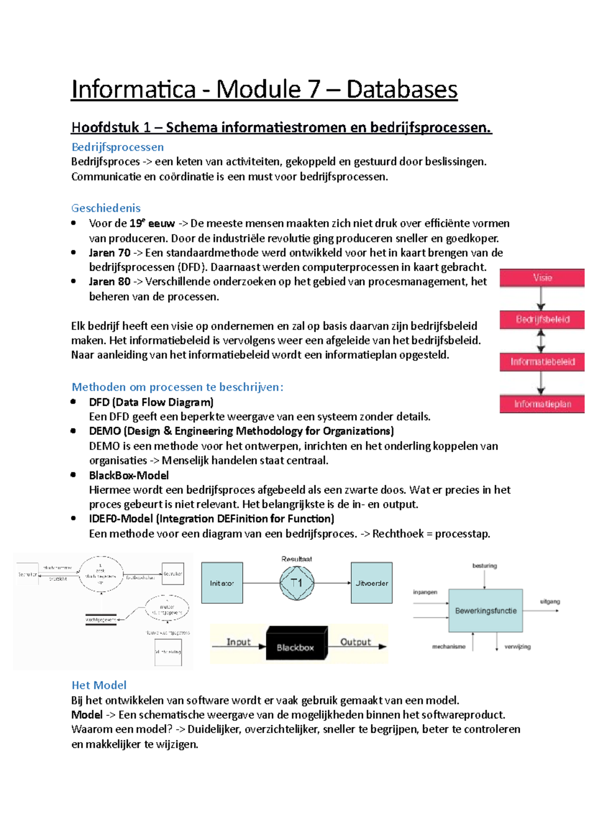 Module 7 - Databases en SQL: Bedrijfsprocessen en Modelmethoden ...