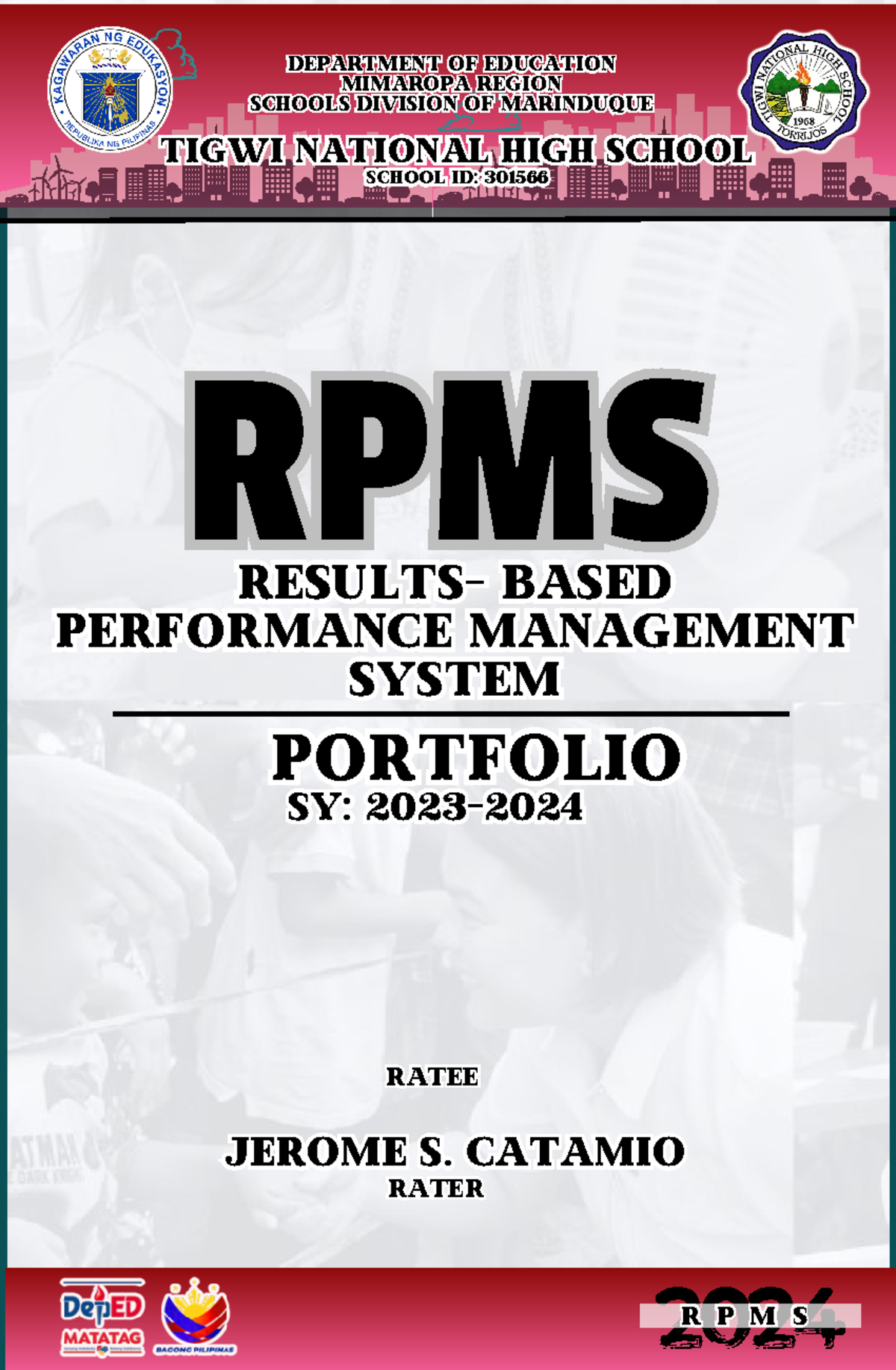 RPMS 2023-2024 Portfolio Analysis and Performance Objectives - Studocu