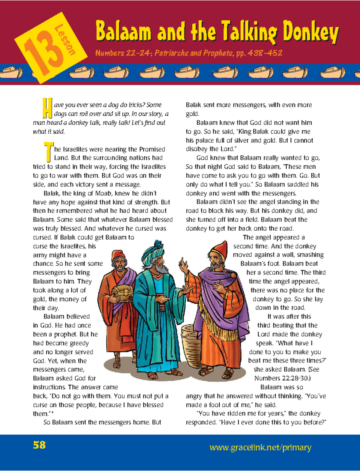 P 24 Q2 L13 - Balaam and the Talking Donkey: A Lesson in Obedience ...