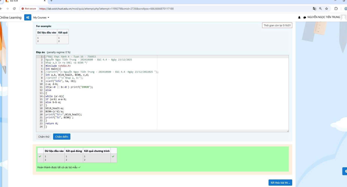 Bài 5 Thực Hành - Tài Liệu Học Tập Online 202410600 - Studocu