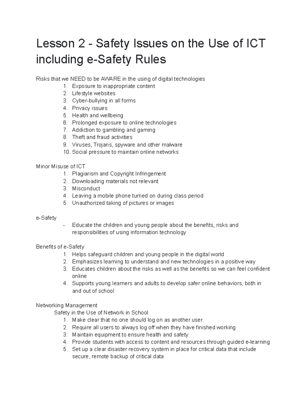 TTL Lesson 2 Transes - sfFG - Lesson 2 - Safety Issues on the Use of ...