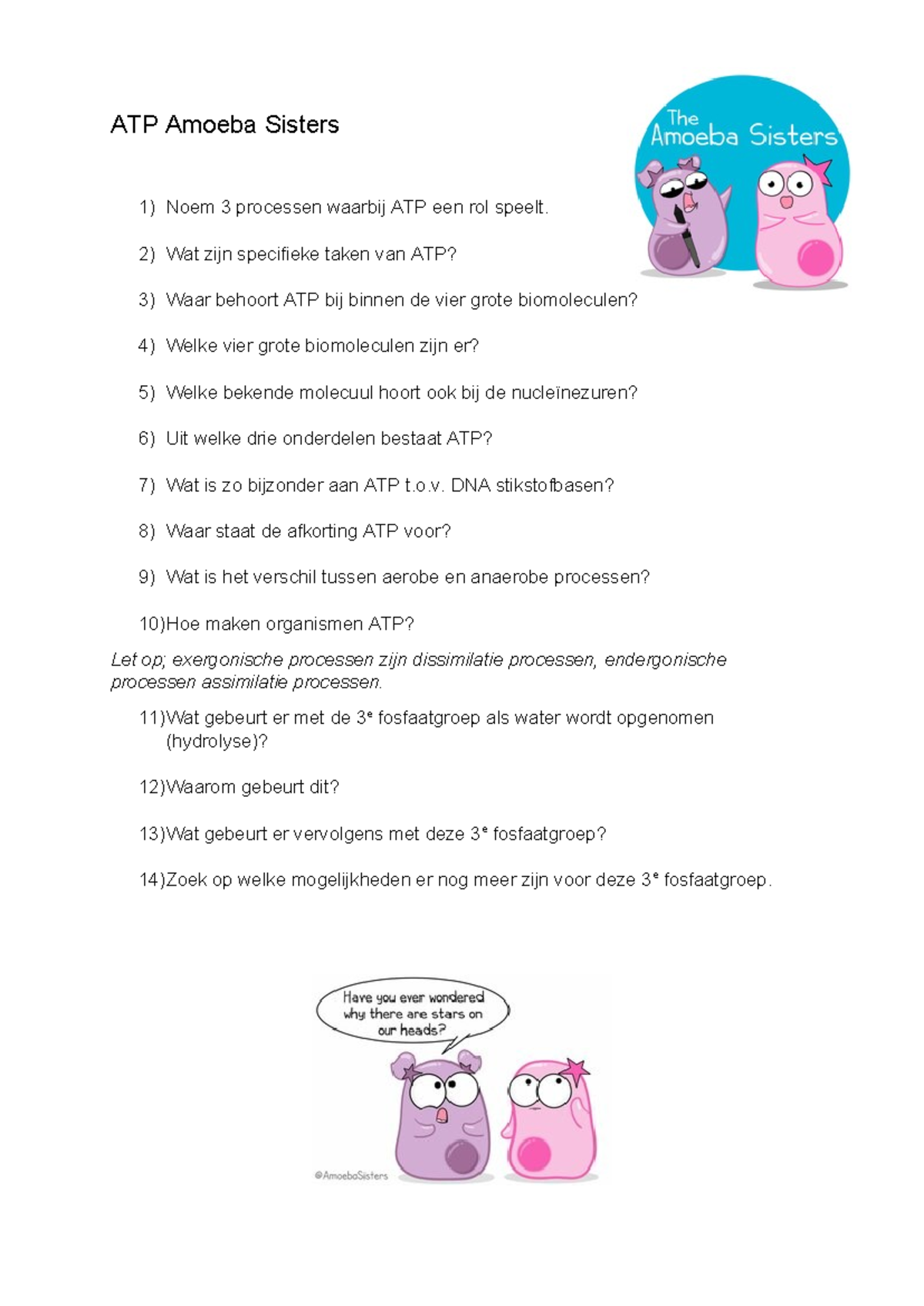 ATP Amoeba sisters LL - extra oefening ATP - ATP Amoeba Sisters Noem 3 ...