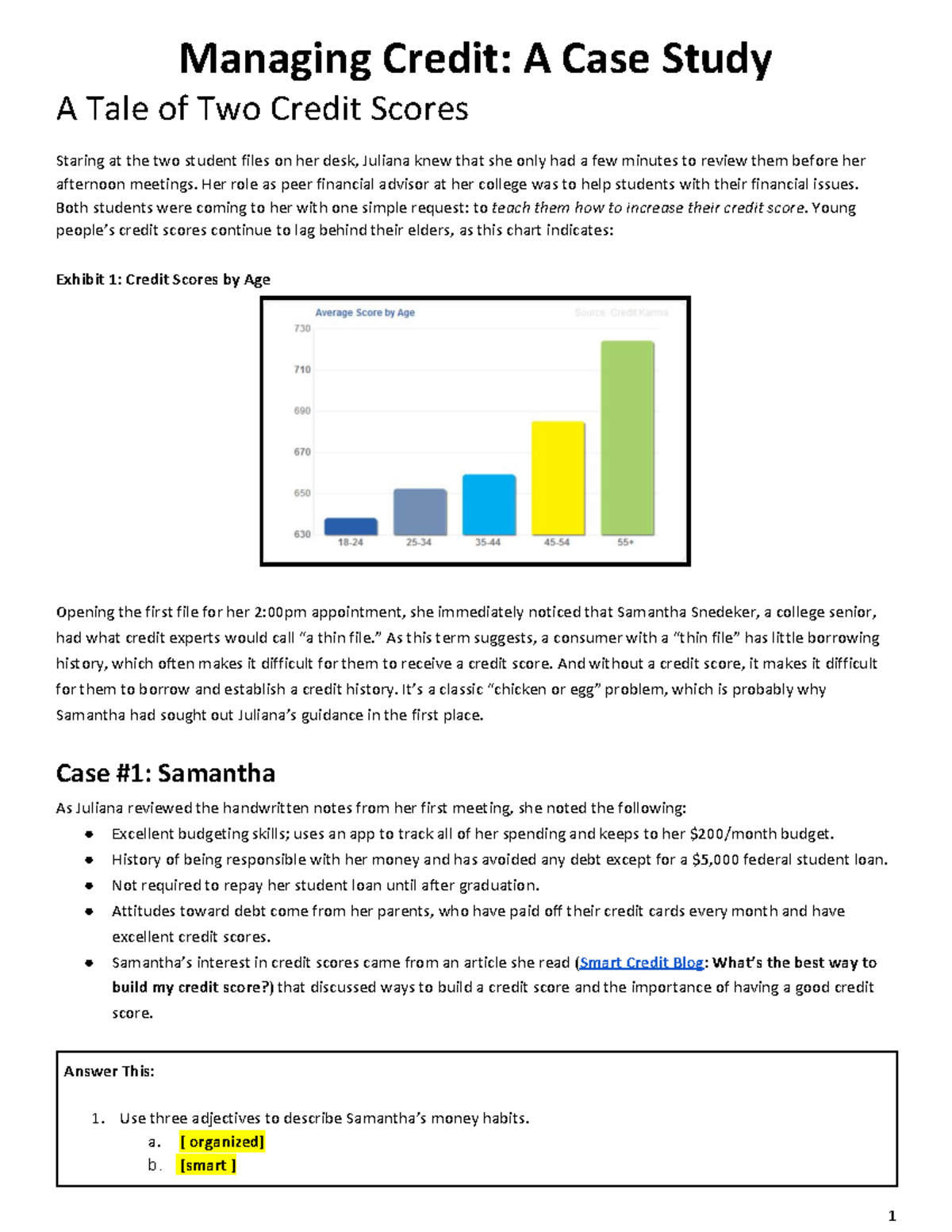 25991660 - Managing Credit: A Comprehensive Case Study Analysis - Studocu