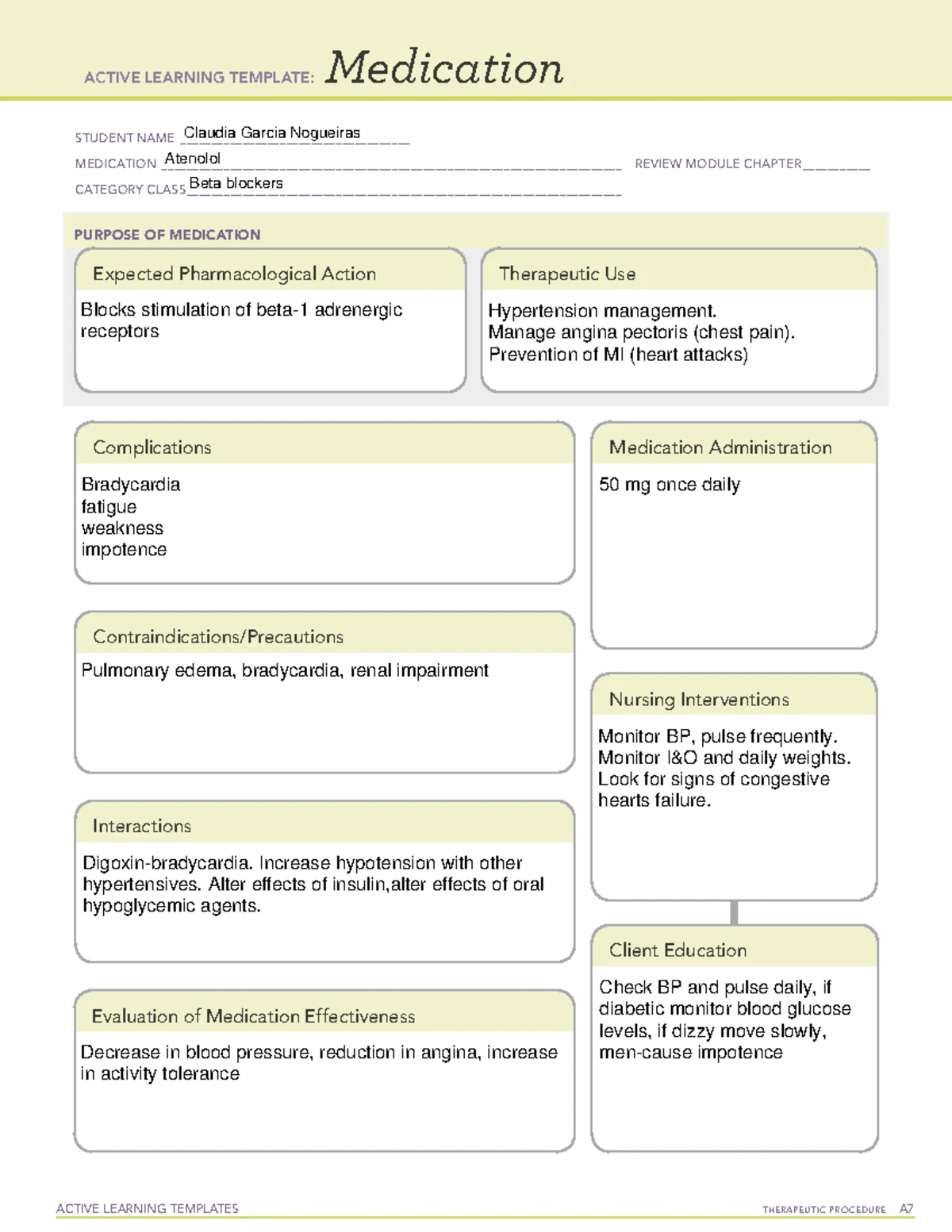 Delirium - ATI templates and testing material. - ACTIVE LEARNING ...