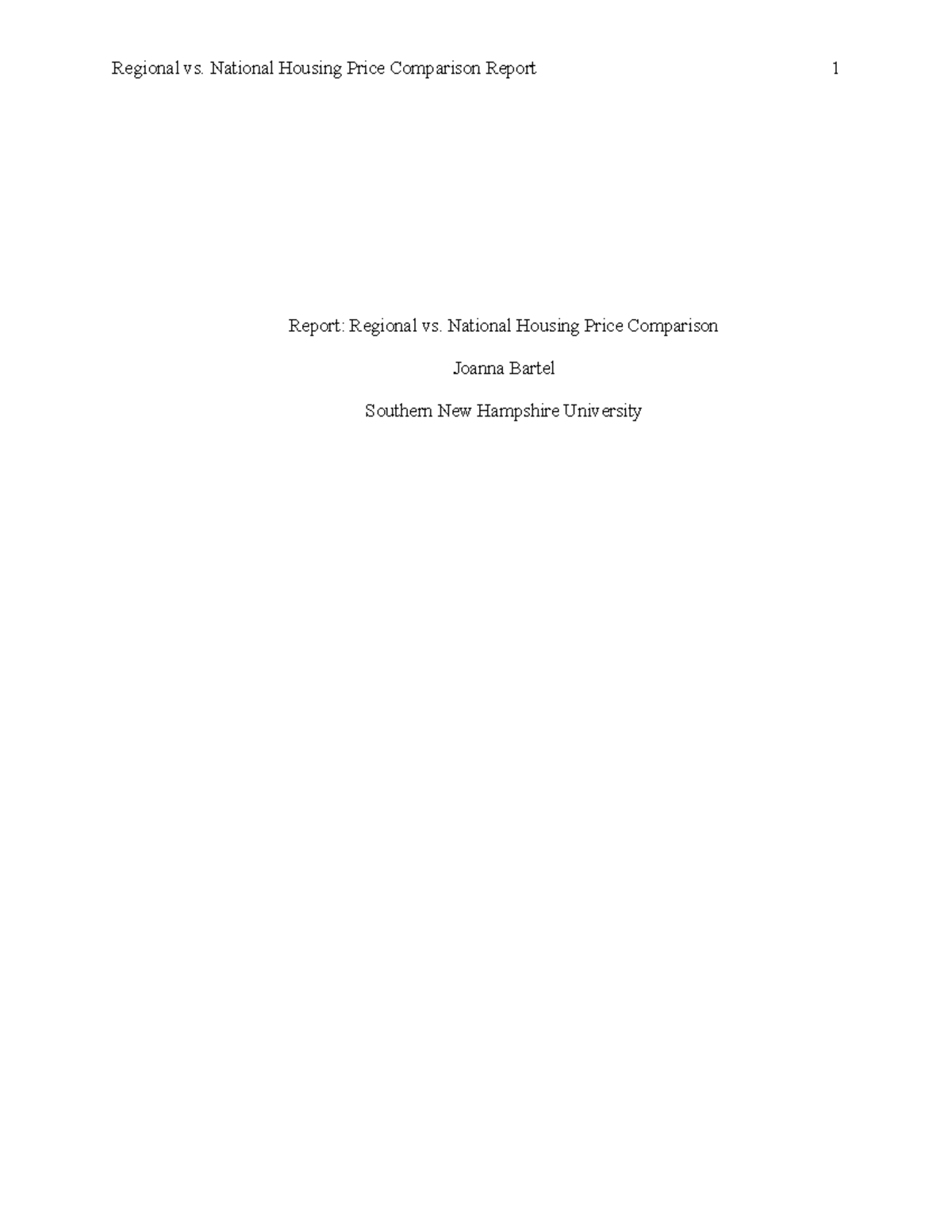 MAT 240 Project Two: Housing Price Analysis in the Mid-Atlantic Region ...