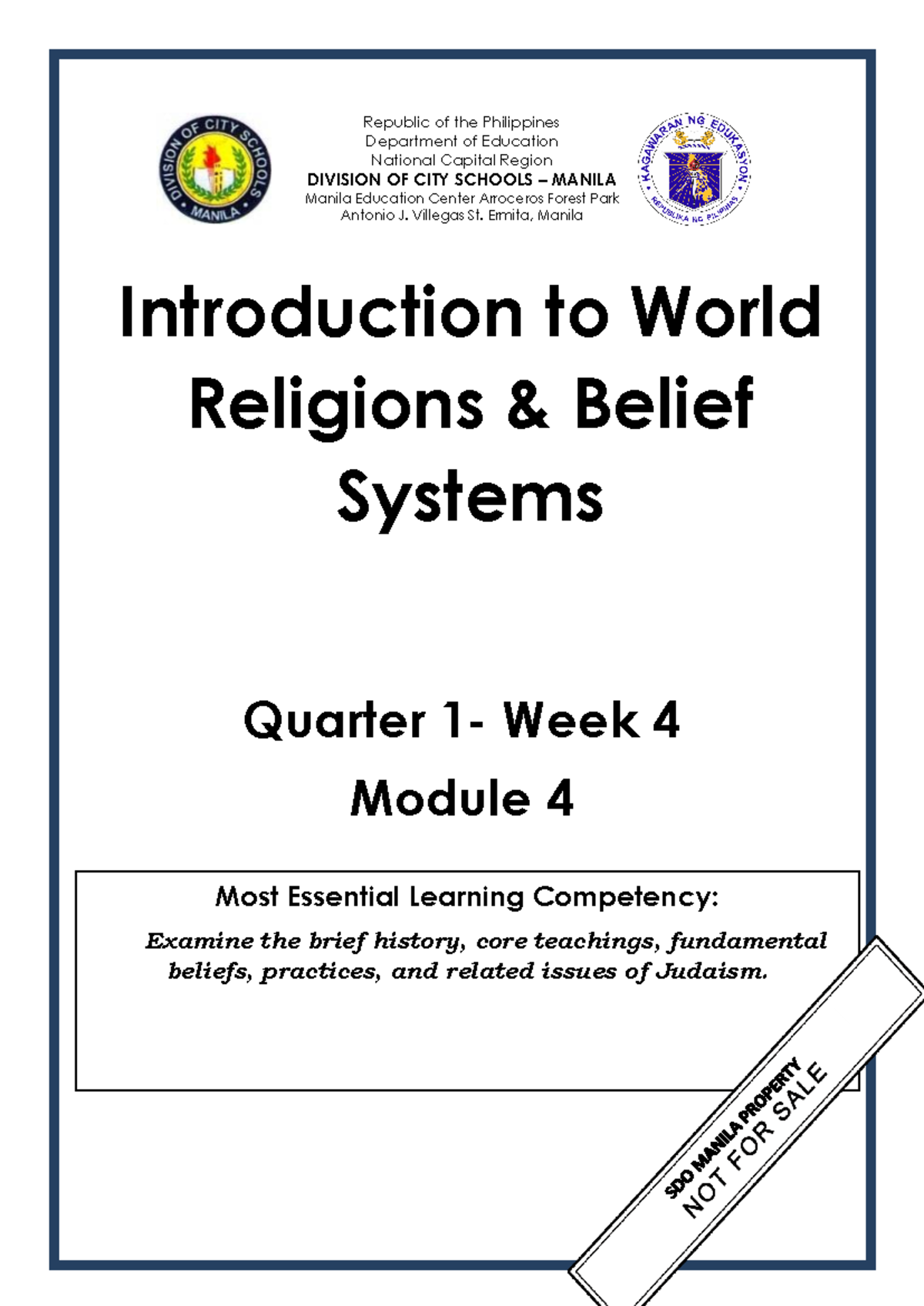 Iwrbs-week-4 - Introduction to World religion - Introduction to World Religions & Belief Systems ...