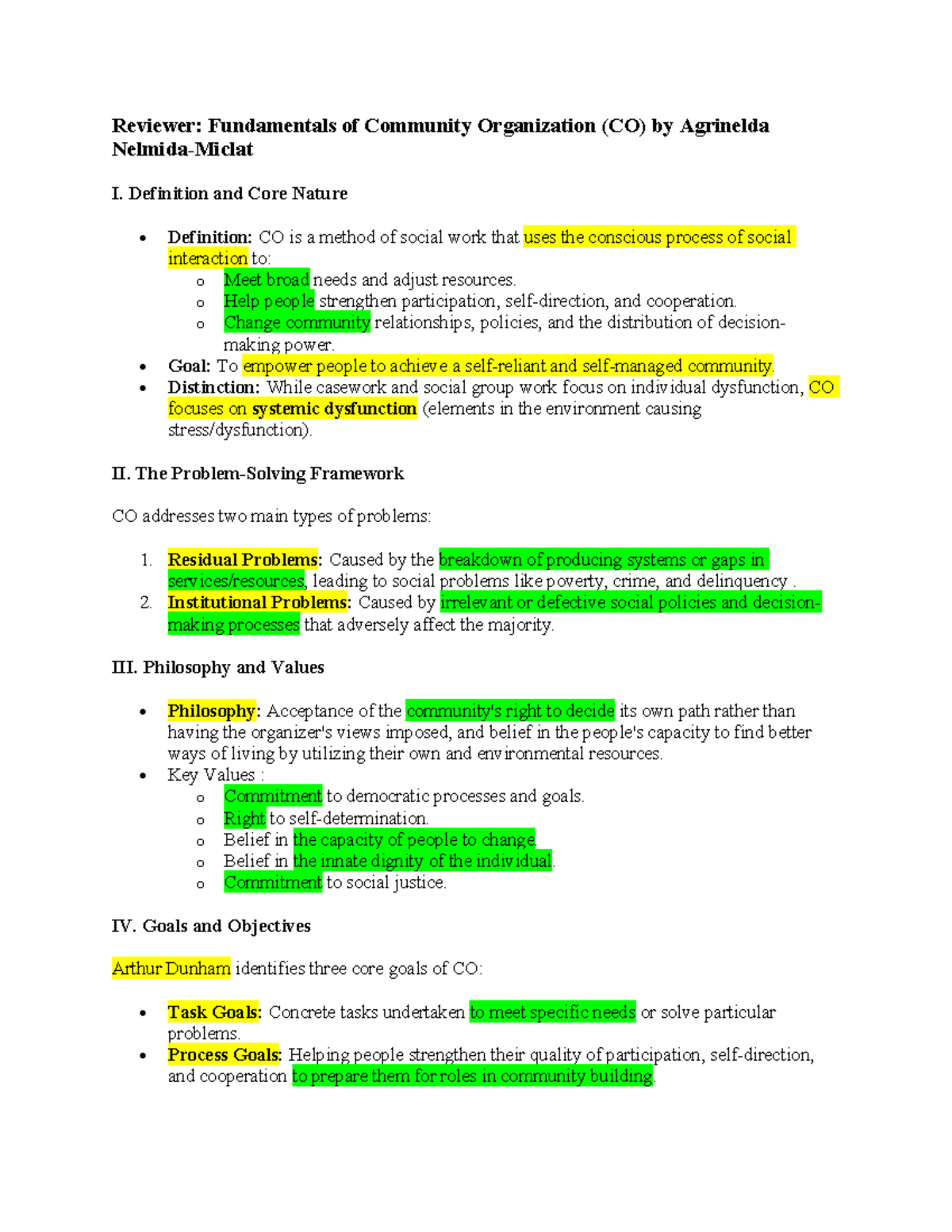 CO 101: Fundamentals of Community Organization - Key Concepts & Goals ...