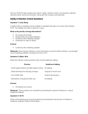 50 NGN-style NCLEX Questions for ATI Exam Preparation - Studocu