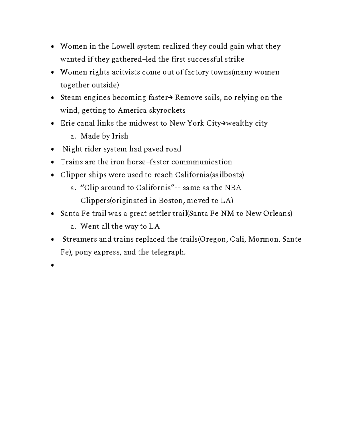 Women in the Lowell System: Pioneering Labor Strikes and Rights - Studocu