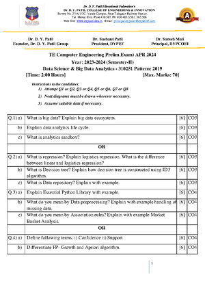 BE Computer Science - SPPU - Studocu