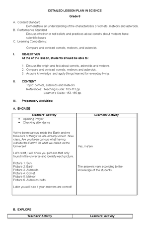3 - Learning task - LEARNING TASK 3 Managing My Classroom Structure and Routines At the end of ...