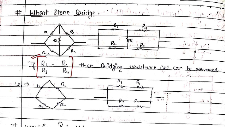 Wheatstone Bridge Analysis: RT R3 P1.5 Resistance Removal - Studocu