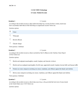 CJ-315 Project Two - Running head: TITLE OF YOUR PAPER 1 CJ-315 Project Two Isabella Christensen ...