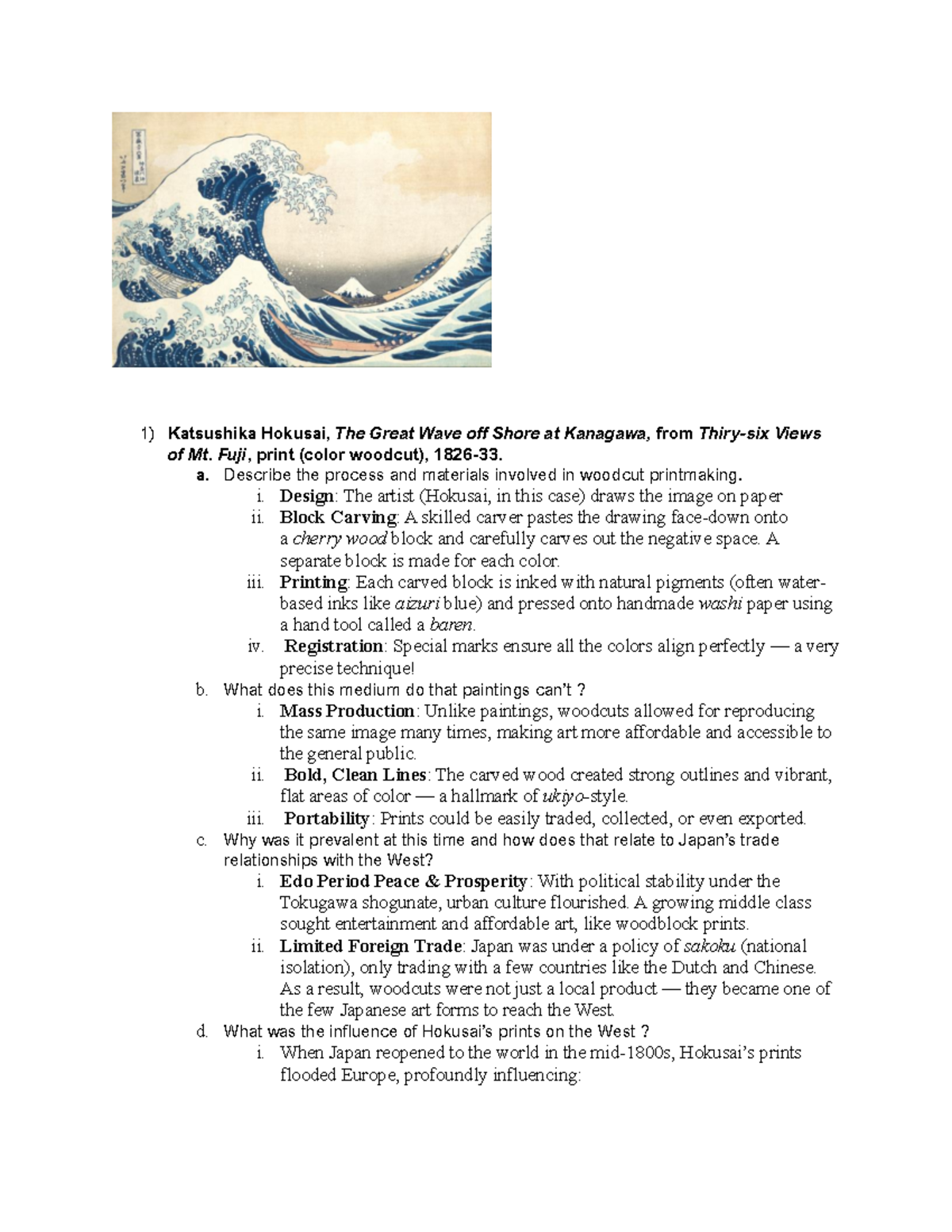 Katsushika Hokusai's Influence: Woodcut Printmaking & Art in Japan ...