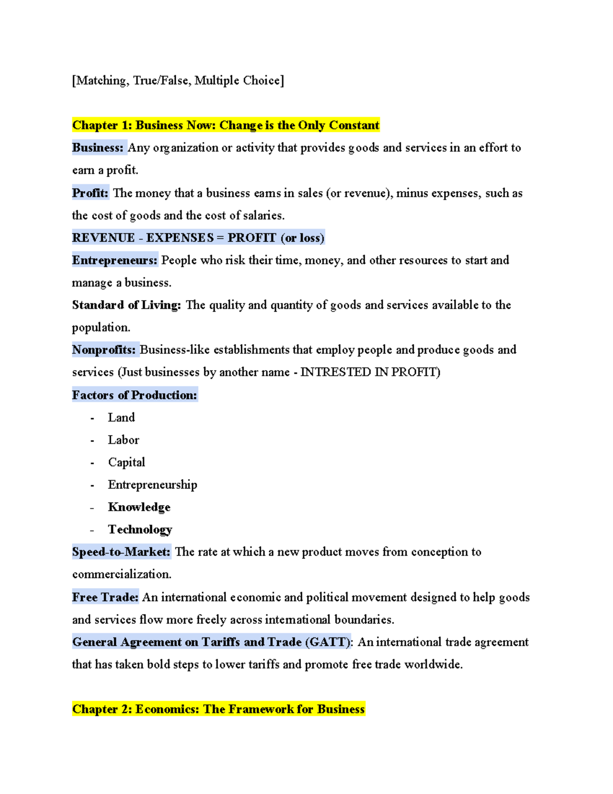 Understanding Key Financial Concepts: Chapters 3-10 Review Notes - Studocu