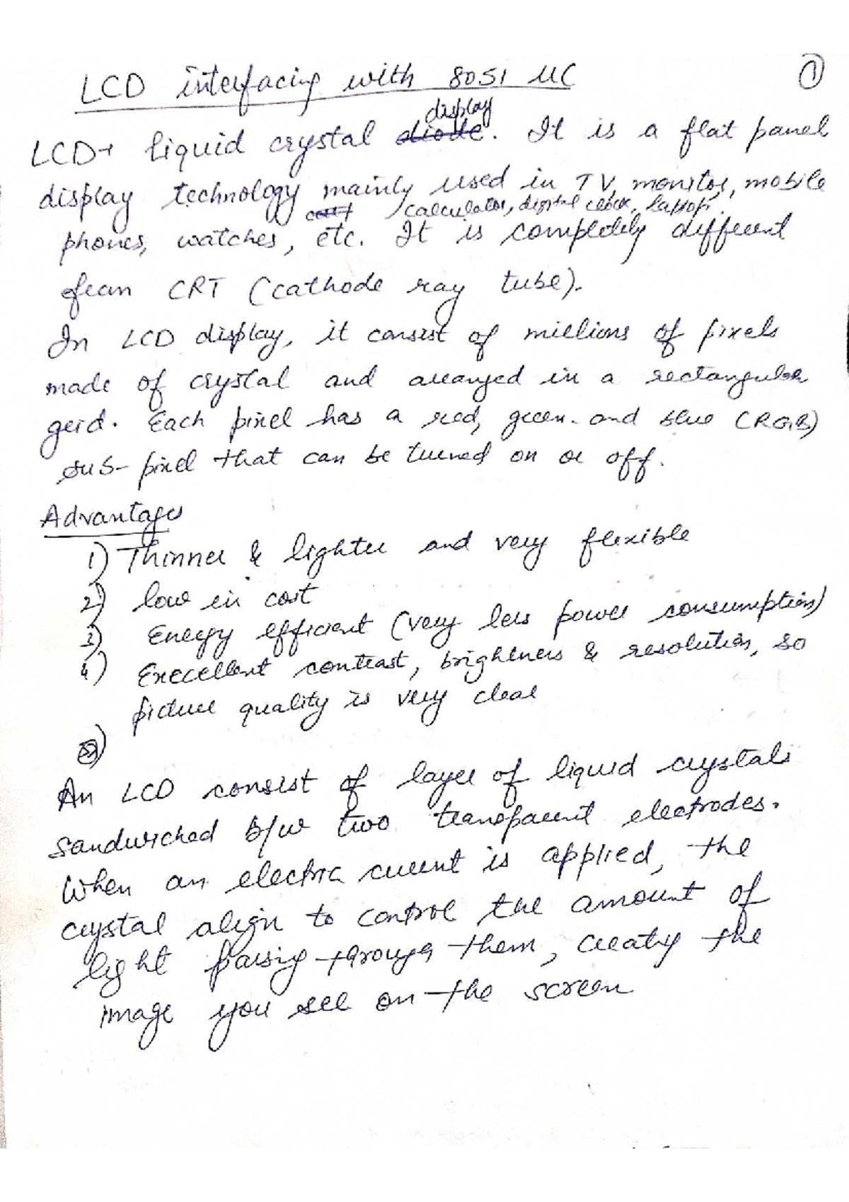 Interfacing of LED with 8061 Microcontroller - LCD interfacing with ...