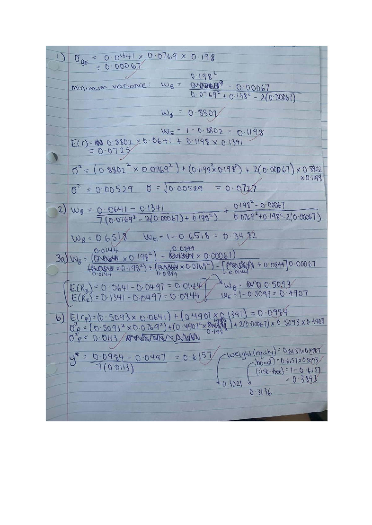 Final Exam Analysis for FINA202: Tutorial 7 Calculations - Studocu