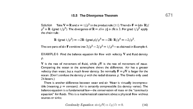CH15 15.5 Divergence Theorem Summary - Calculus Notes - Studocu