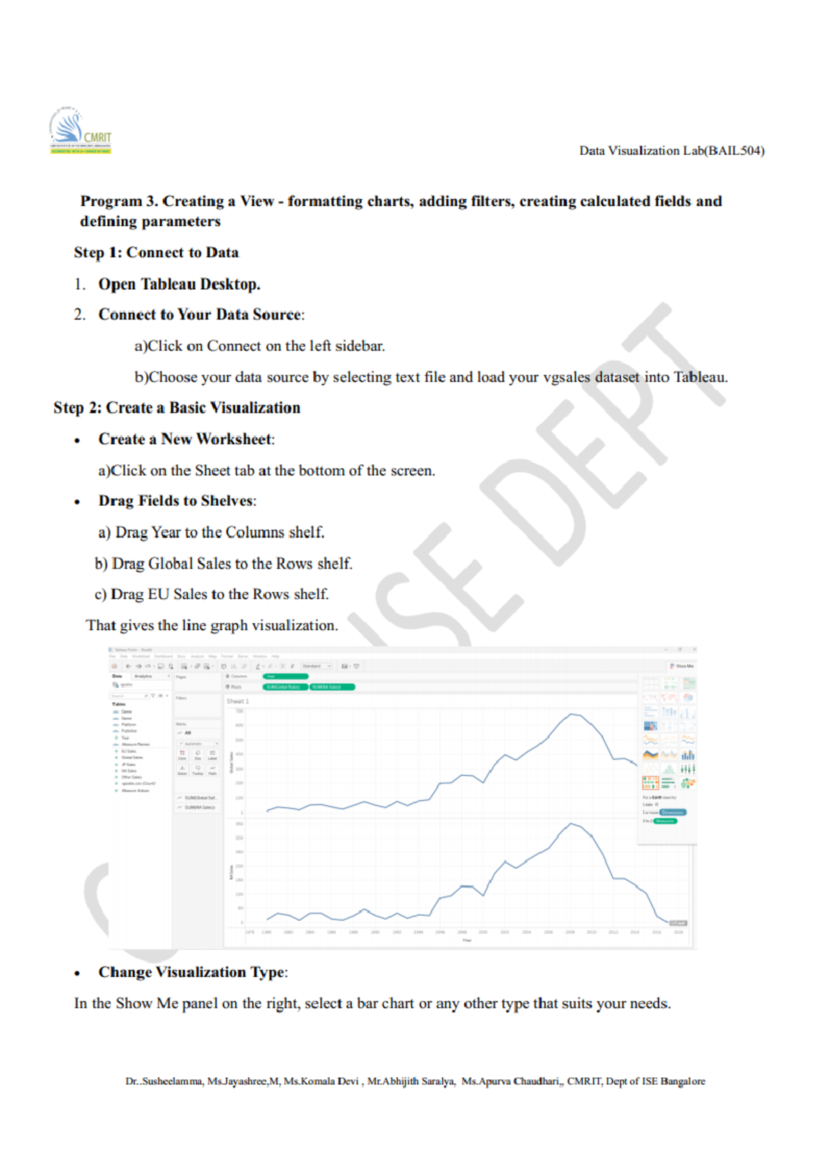 Data Visualization Lab (BAIL504) - 3rd Lab Program Guide - Studocu