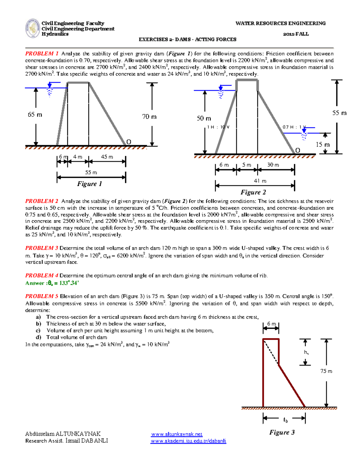 Civil Engineering 101: Water Resources Engineering Exercises on Dams ...