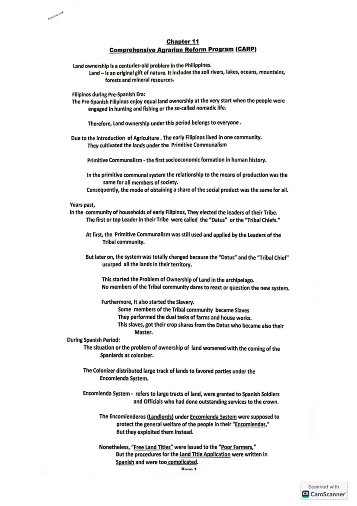 Chapter 11: Comprehensive Agrarian Reform Program (CARP) in the ...