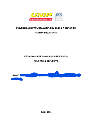 Modelo Padrão UNIP Estágio - autorais e não pode ser reproduzido ou ...